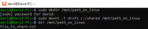Mount Windows folder to WSL - Ubuntu - David Dev Blog